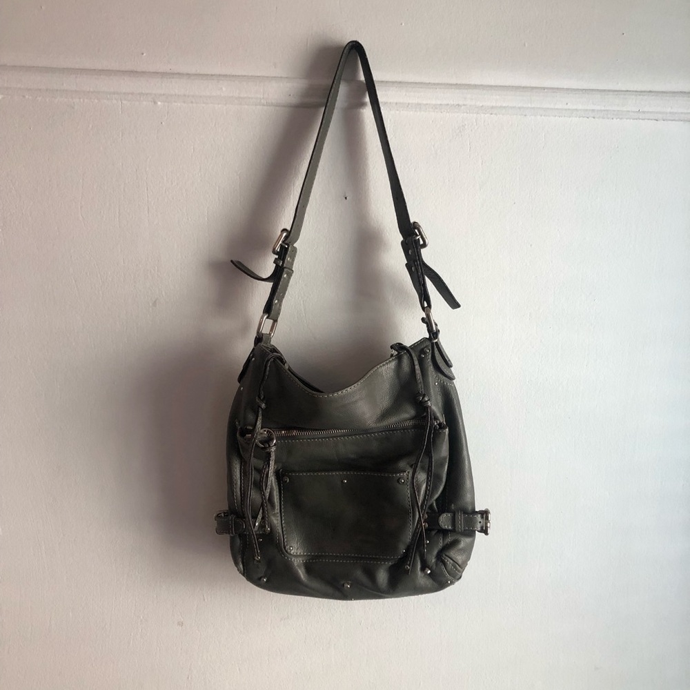 Rare Chloe Paddington Messenger Bag, Grey Leather - Gem